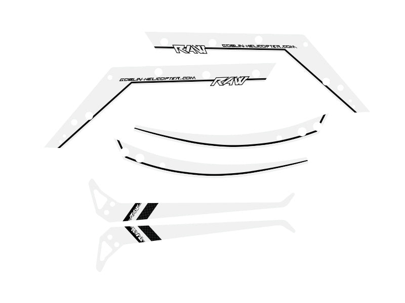Raw White Canopy Sticker Set– BARC Hobbies