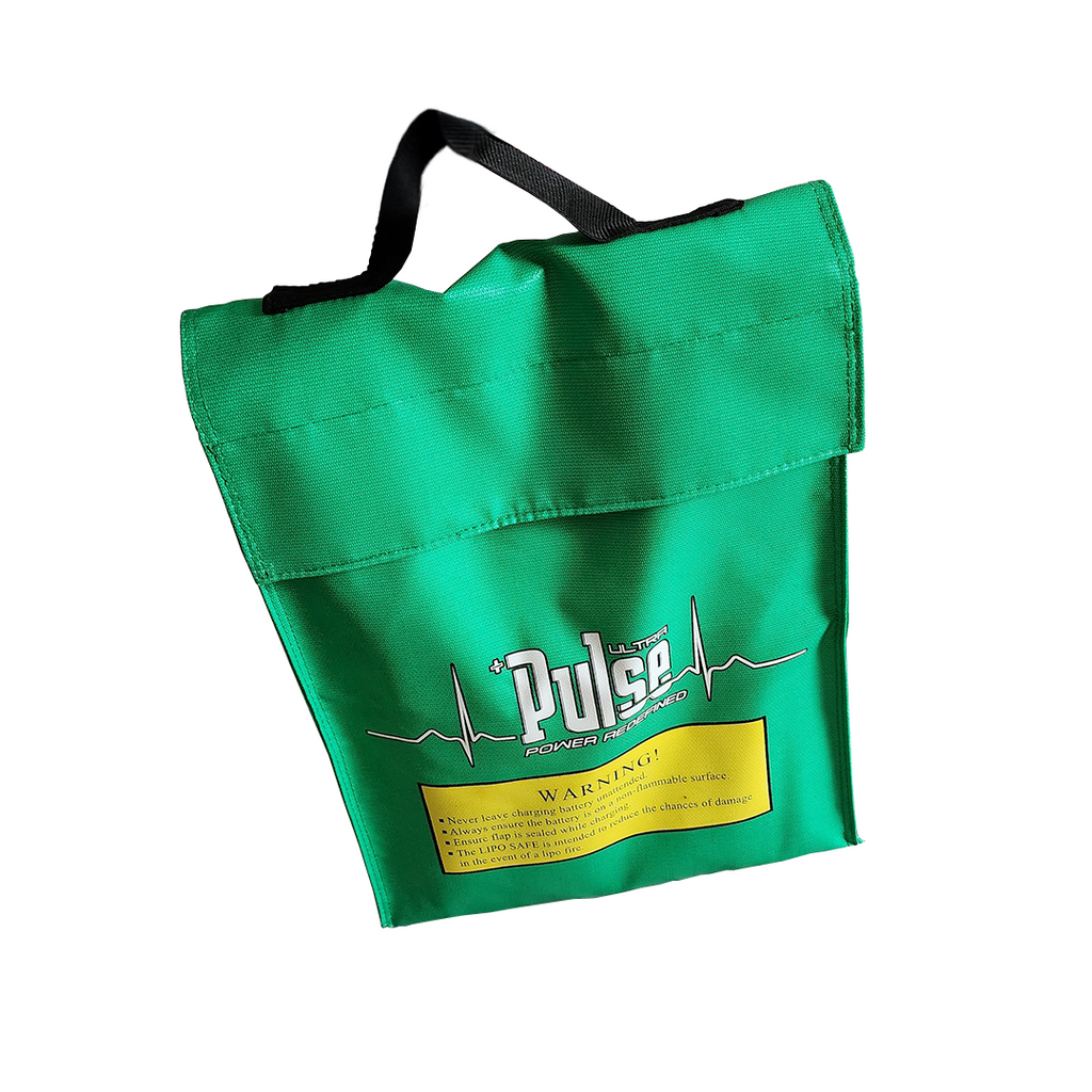 Pulse Green Lipo Safe Bag For 14S Stick Packs– BARC Hobbies