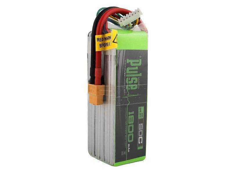 PULSE 1800mah 50C 22.2V 6S LiPo Battery - XT60 Connector– BARC Hobbies