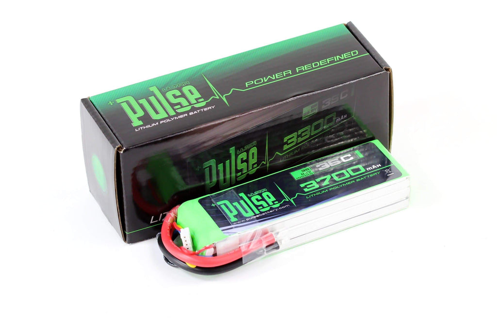 PULSE 3700mAh 35C 11.1V 3S LiPo Battery - No Connector– BARC Hobbies